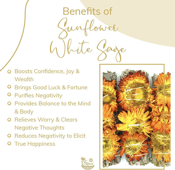Sunflower White Sage Bundles | Faiza Naturals - Danu Wellness