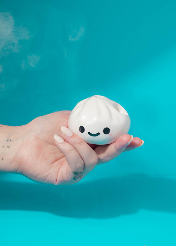 Ceramic Dumpling Pipe – Cute Food-Inspired Smoking Piece - Danu Wellness