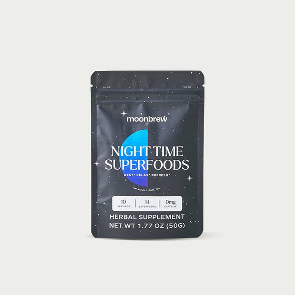 Moonbrew Nighttime Superfoods - Relax, Sleep Better & Wake Refreshed ...