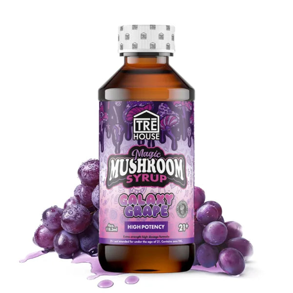 TRĒ House Magic Mushroom Syrups – Galaxy Grape & Strawberry Gelato ...